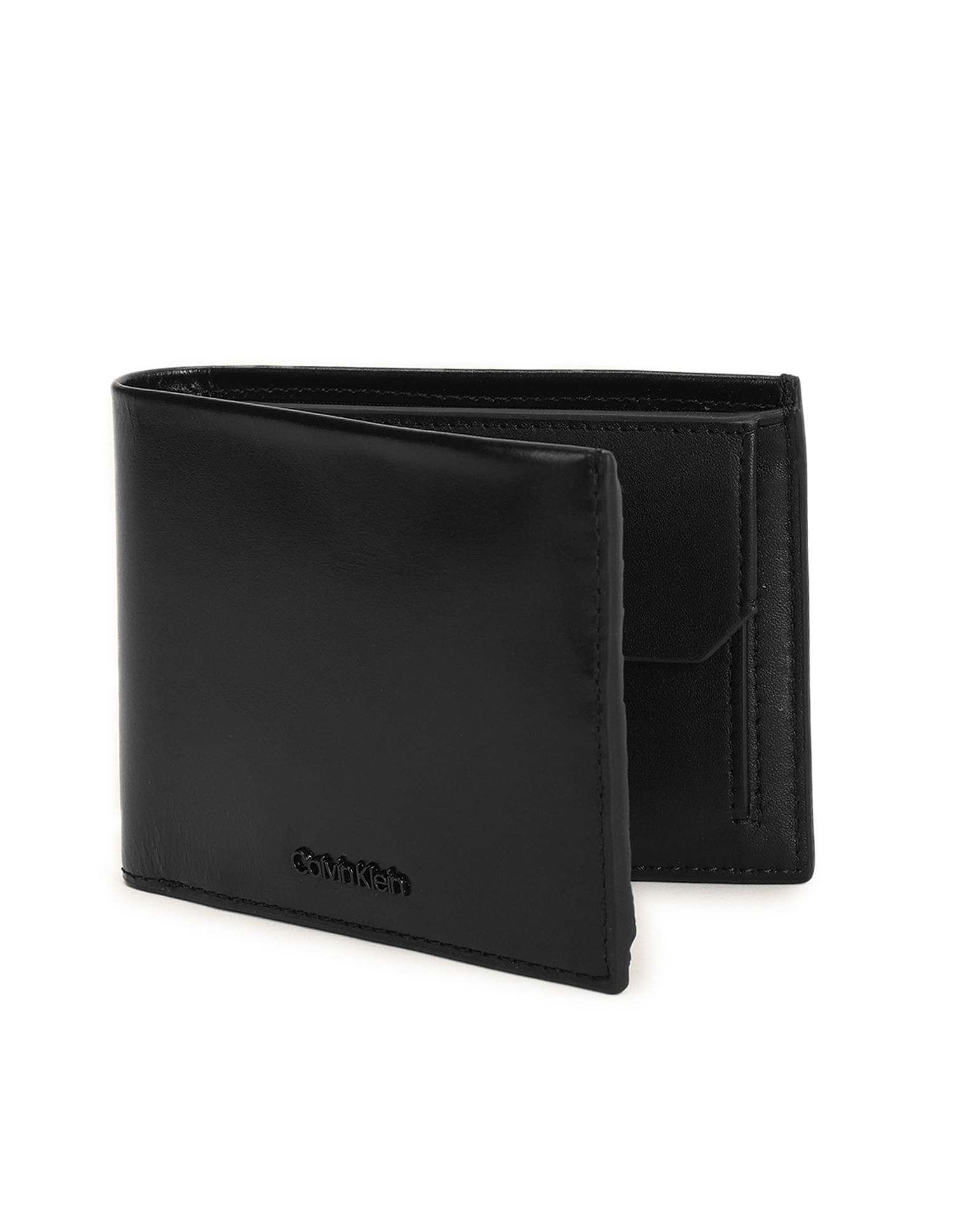 Buy Calvin Klein Solid Leather Trifold Wallet NNNOW